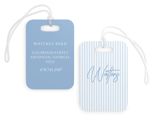 Country Club Stripe Luggage Tag – Southern Hospitality Co.