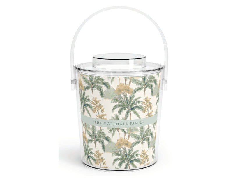 Coastal Palms Acrylic Ice Bucket – Southern Hospitality Co.