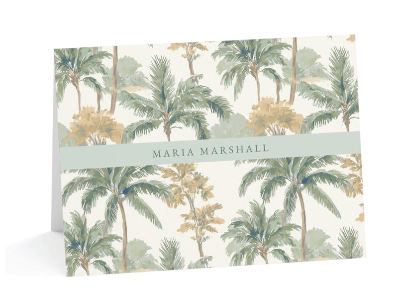 Coastal Palms Fold-Over Stationery – Southern Hospitality Co.