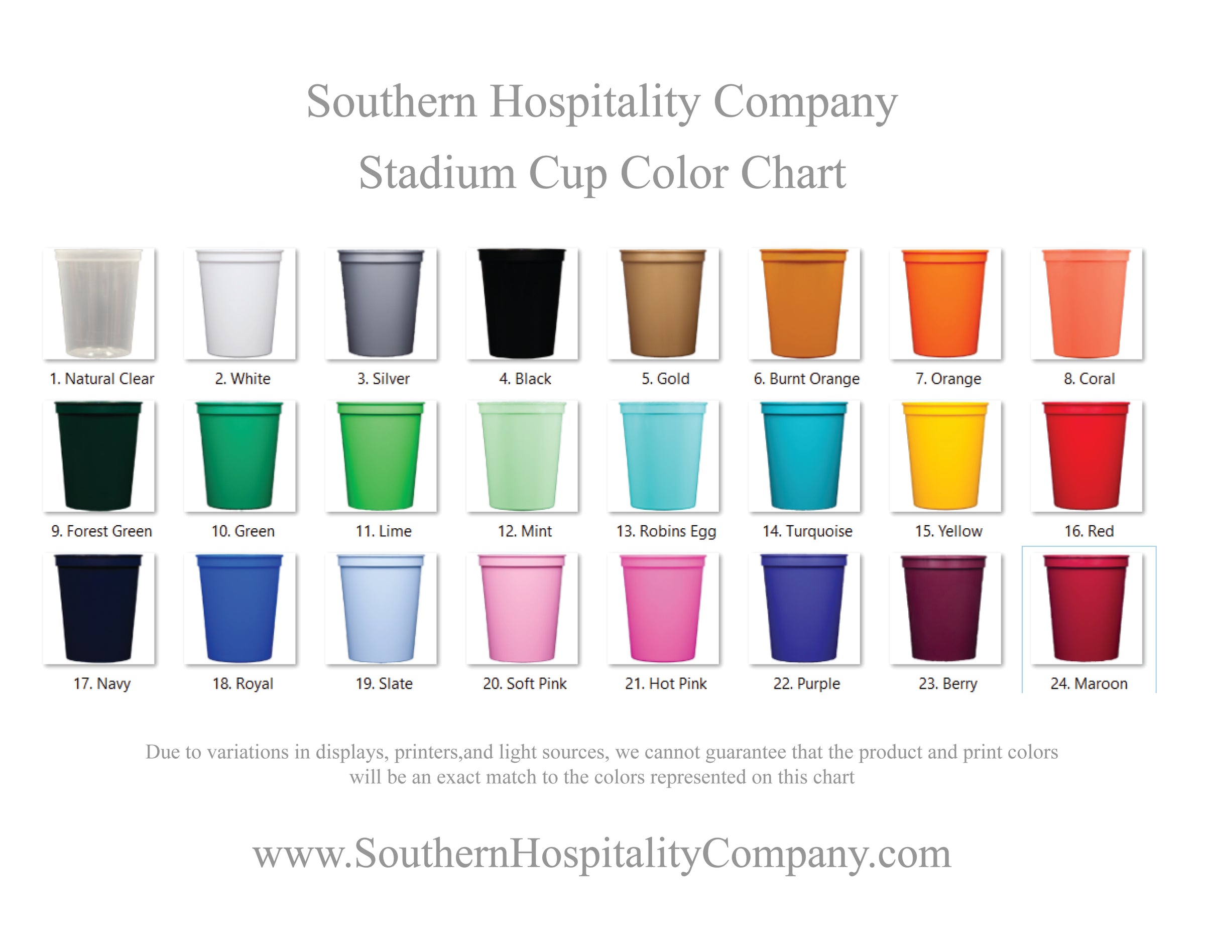 Collegiate Pennant Stadium Cups 16oz – Southern Hospitality Co.