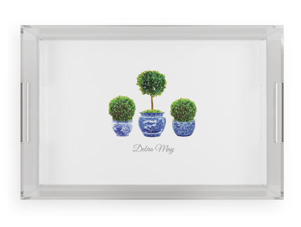 Boxwood Topiary Acrylic Serving Tray – Southern Hospitality Co.