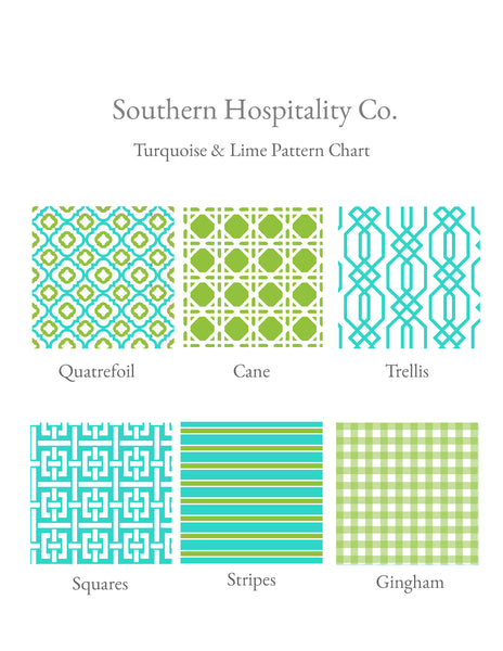 Turquoise & Lime Gift Tags, Set of 20 – Southern Hospitality Co.